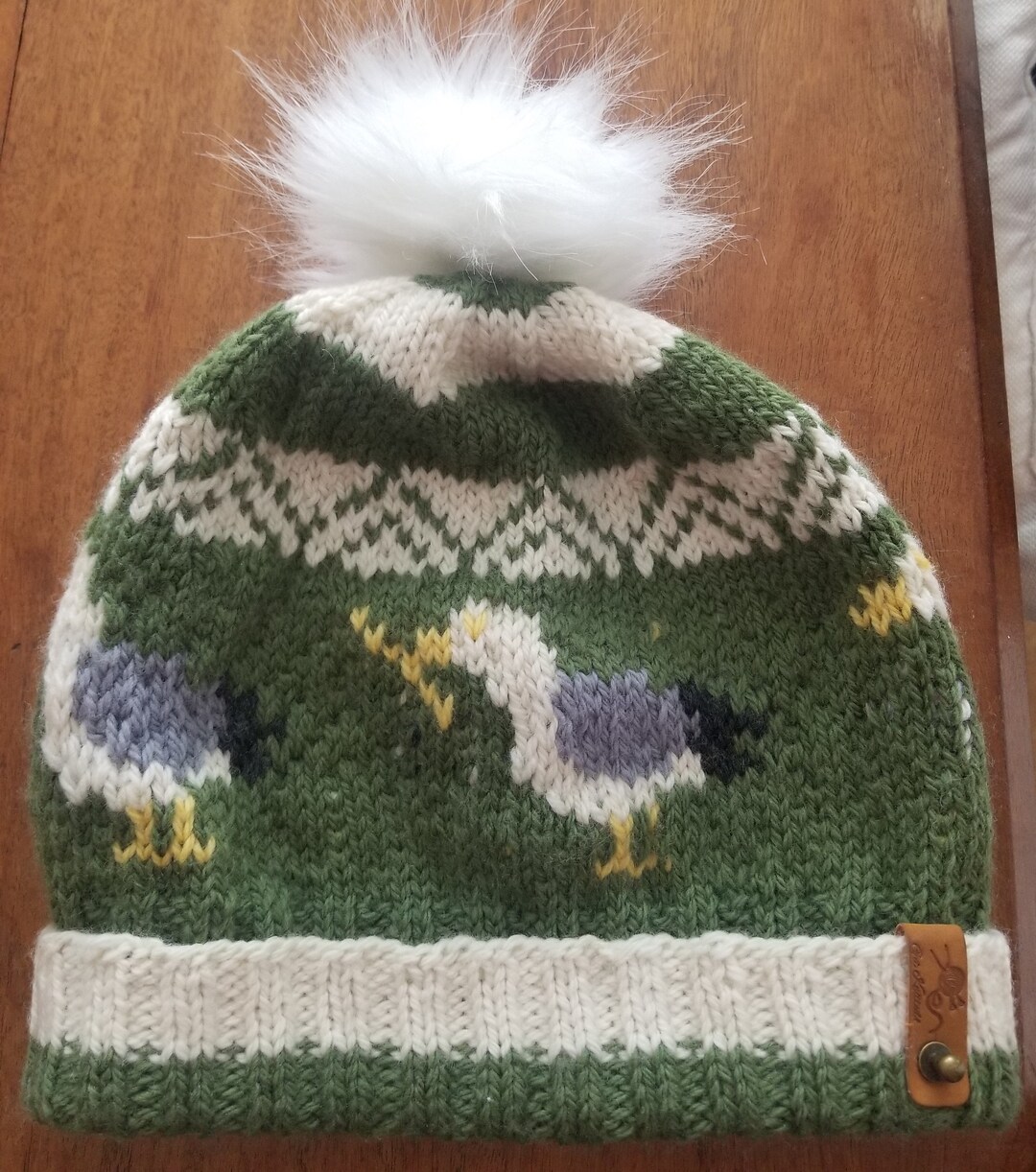 Seagull Bobble Hat Knitting Pattern Chip Thief - Etsy