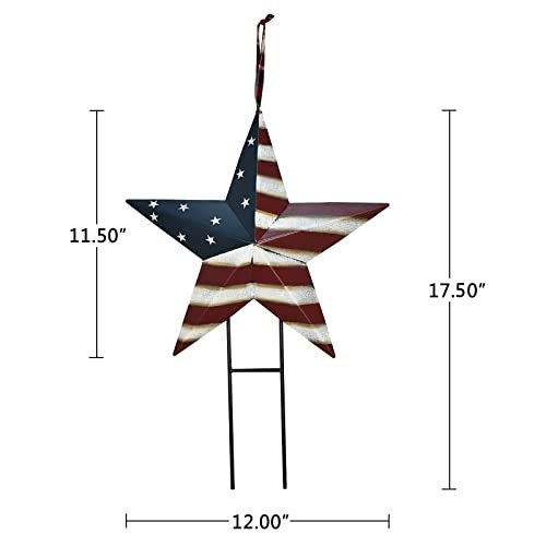 Barn Star Yard Sign Outdoor Lawn Decor Patriotic US Flag Star - Etsy