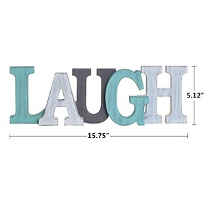 Rustic Wood Laugh Sign Decorative Cutout Word Sign Wall Decor - Etsy