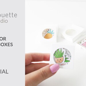 Sticker Display Boxes. Packaging for Stickers.6cm/2.36in Square Boxes ...