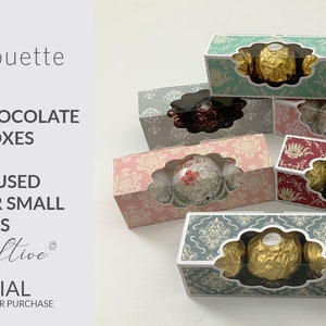 Gift Box for 3 Chocolates, or Other Small Gifts, SVG Instant Download ...