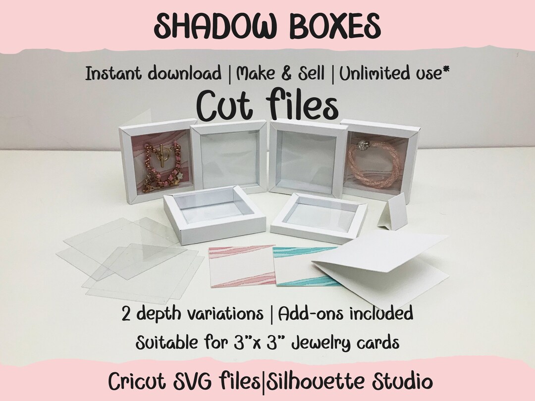 Shadow Box Templates and Add-ons for Cricut and Silhouette. Great for ...