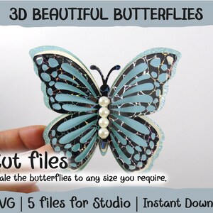 Beautiful 3D Layered Butterflies, SVG Cricut, Lace Butterflies ...
