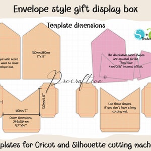 XL Envelope Gift Box or Display Box. 2 Styles Included. Flower Gift Box ...
