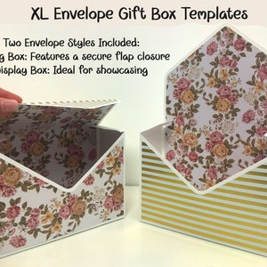 XL Envelope Gift Box or Display Box. 2 Styles Included. Flower Gift Box ...