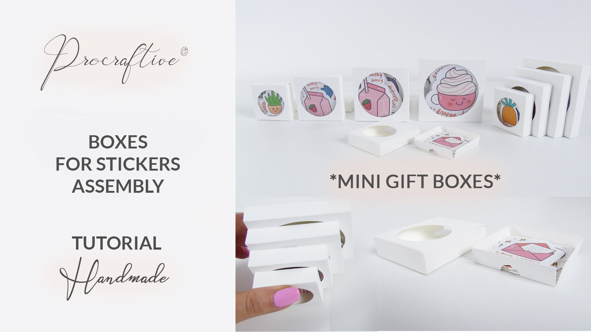 Bundle Sticker Display Boxes Packaging for Stickers Gift Box - Etsy