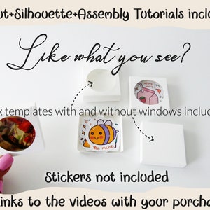 Sticker Display Boxes. Packaging for Stickers.6cm/2.36in Square Boxes ...