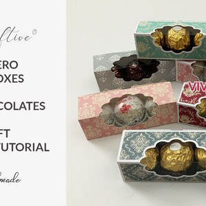 Gift Box for 3 Chocolates, or Other Small Gifts, SVG Instant Download ...