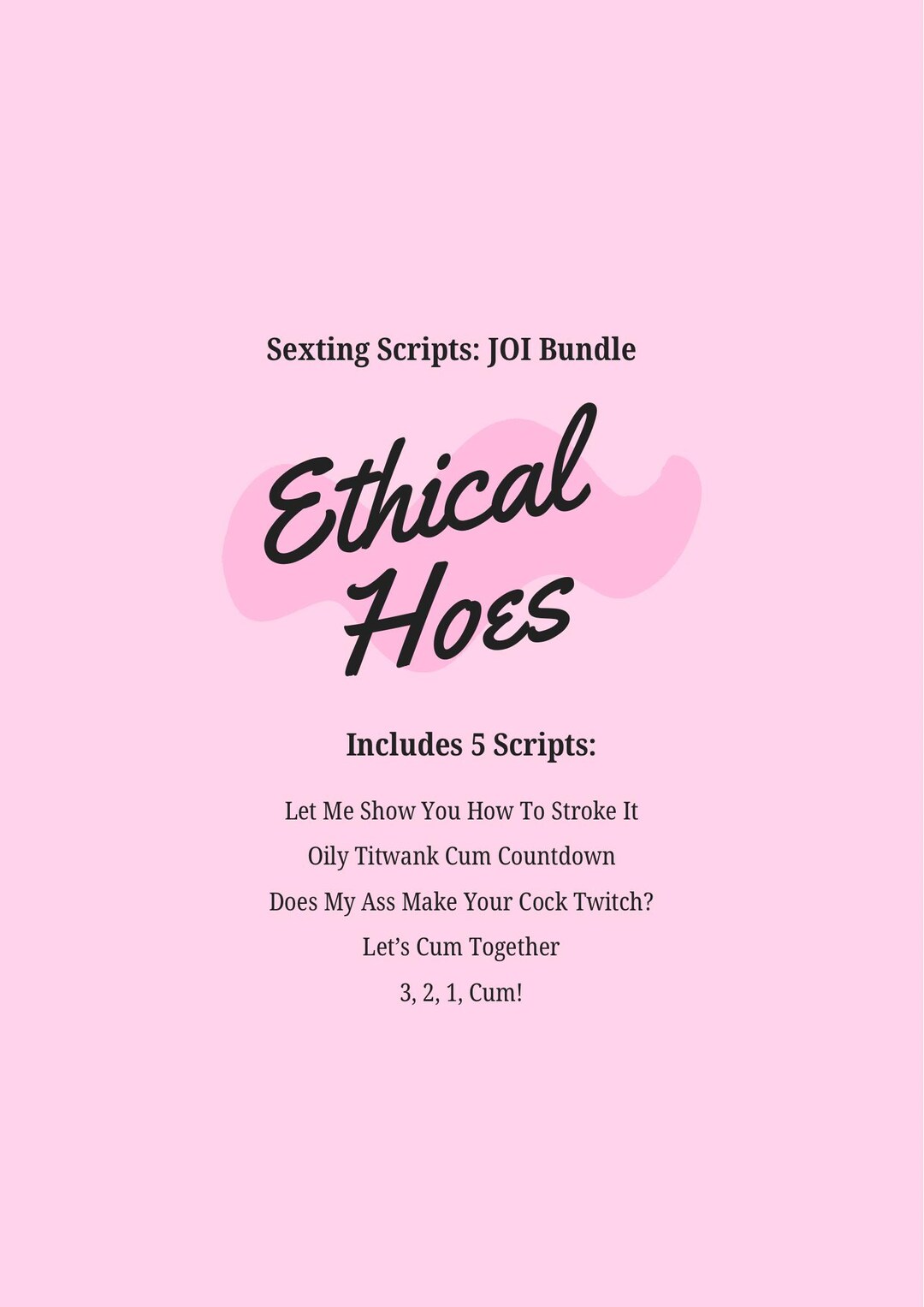 Vanilla JOI Video Scripts for Onlyfans Adult Creators - Etsy