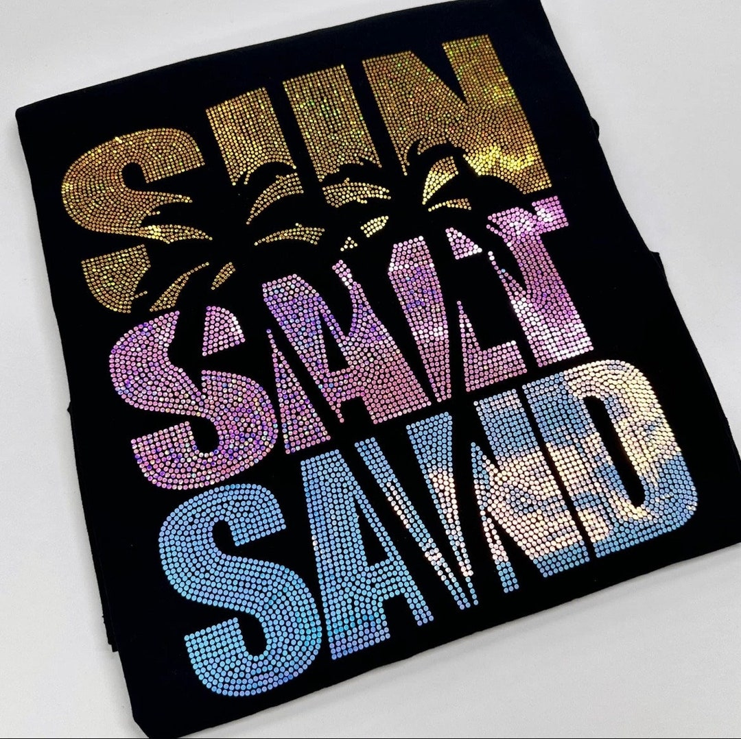 Spangle Sun Salt Sand T-shirt, Summer T-shirt, Beach T-shirt, Vacay ...