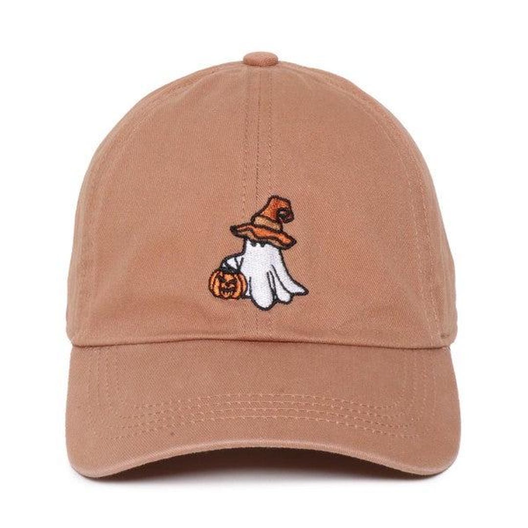 Halloween Ghost Hat, Embroidered Witch Baseball Cap, Trick or Treat Hat ...