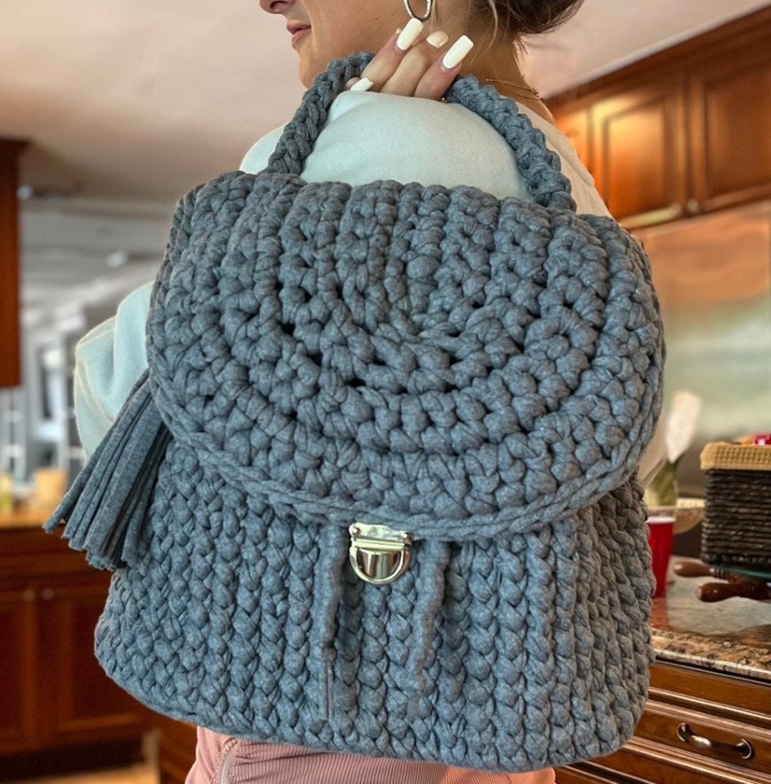 The Large Backpack - Shown in Denim Blue - Etsy
