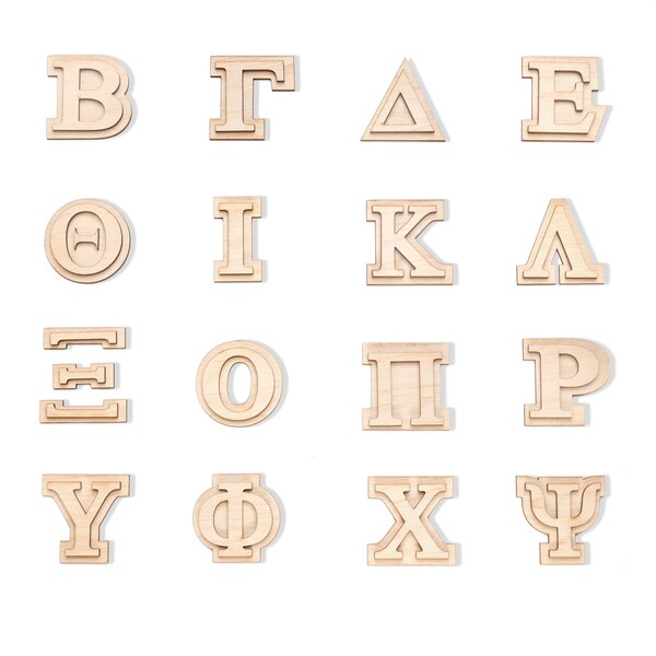 Wooden Greek Letters - Etsy