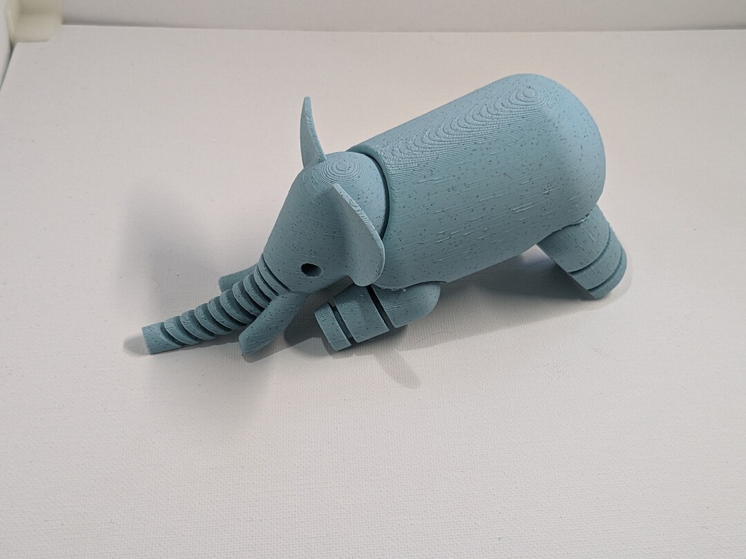 Articulated Cute Elephant 3D Print Fidget - Etsy