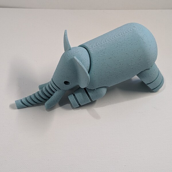 3d Printed Articulated Elephant - Etsy
