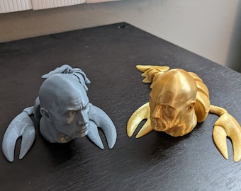 Lobster Rock Lobster 3d Printed Fidget Toy Rocktopus the Rock Dwayne ...