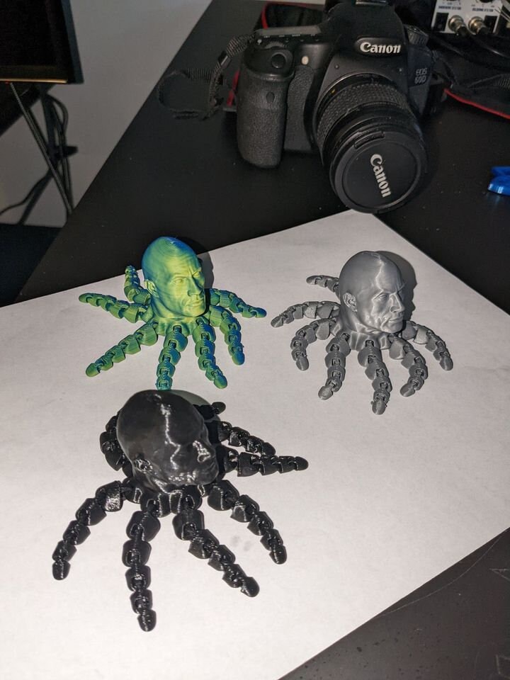 Articulated Rocktopus the Rock Octopus 3D Print - Etsy