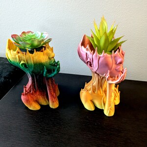 Melted Woman Face Planter / Flower Pot Decoration 3D Printed - Etsy