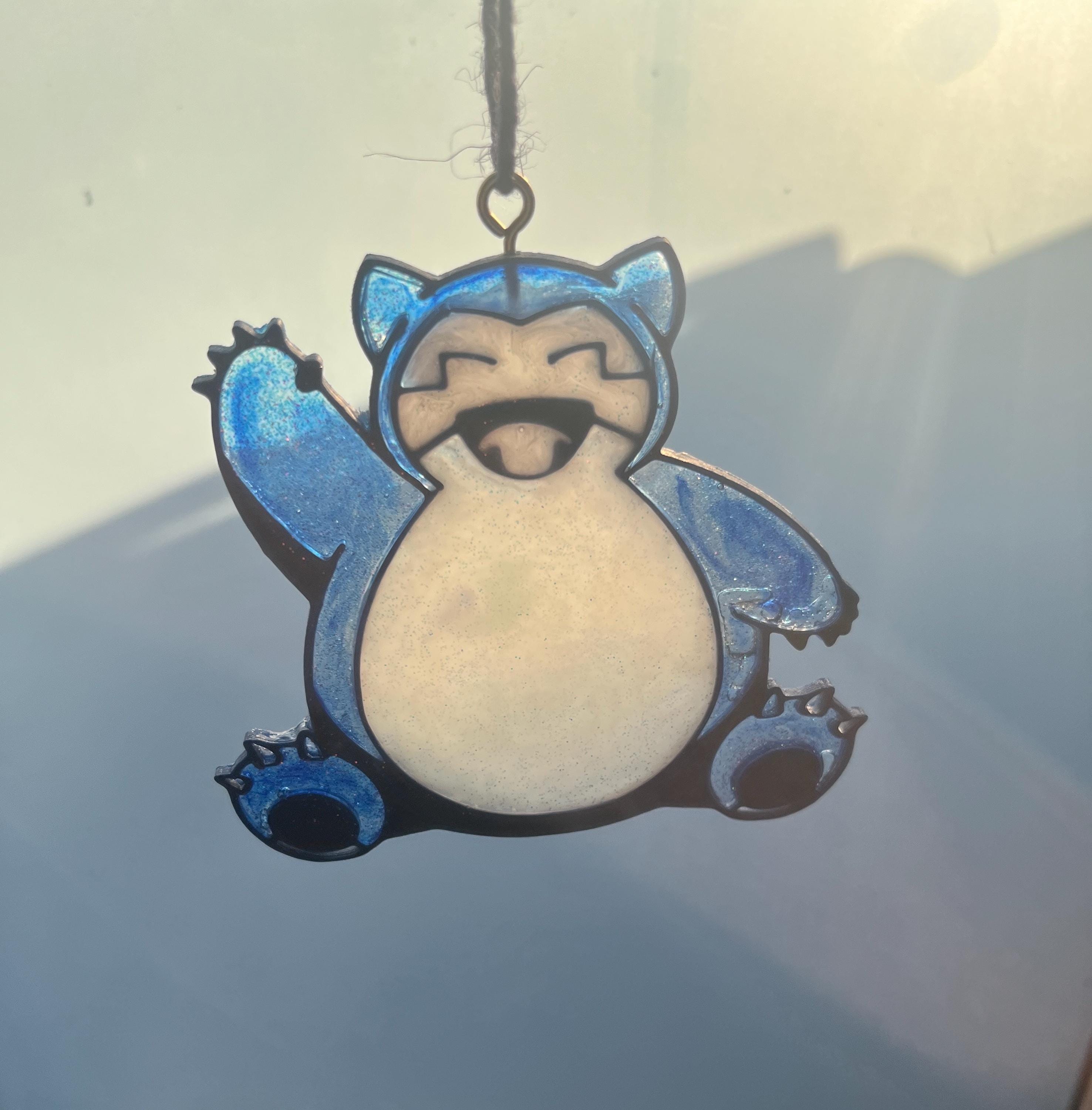 Snorlax Pokemon Suncatcher Window Ornament, Colorful Design for ...