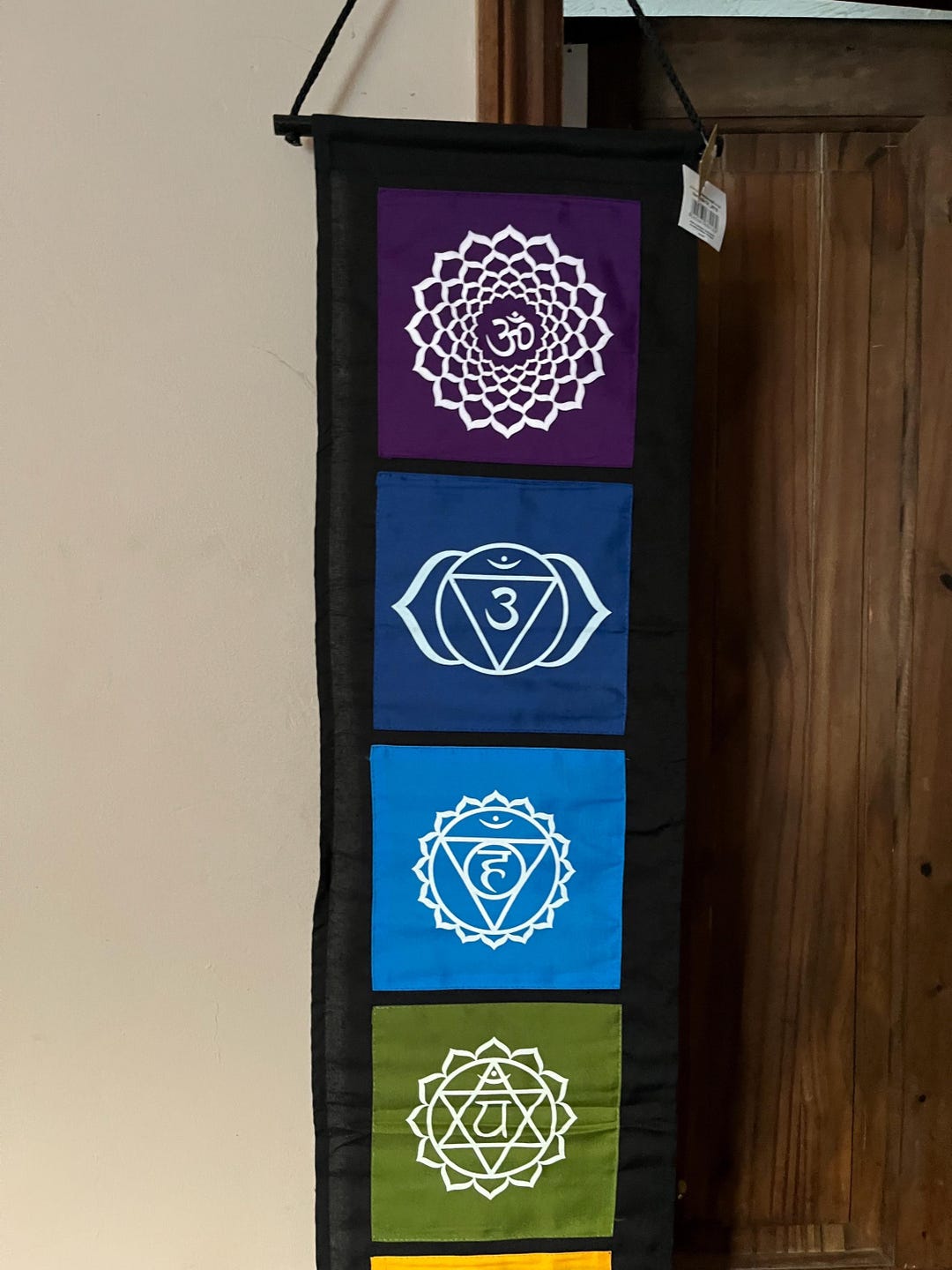 Chakra Banner | Colorful Hanging Chakra Decor | Home Zen Wall Art for ...