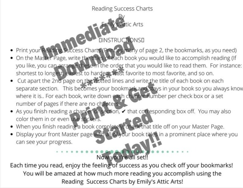 Achieve Reading Success Charts - Sewing Stitching Themed - Etsy
