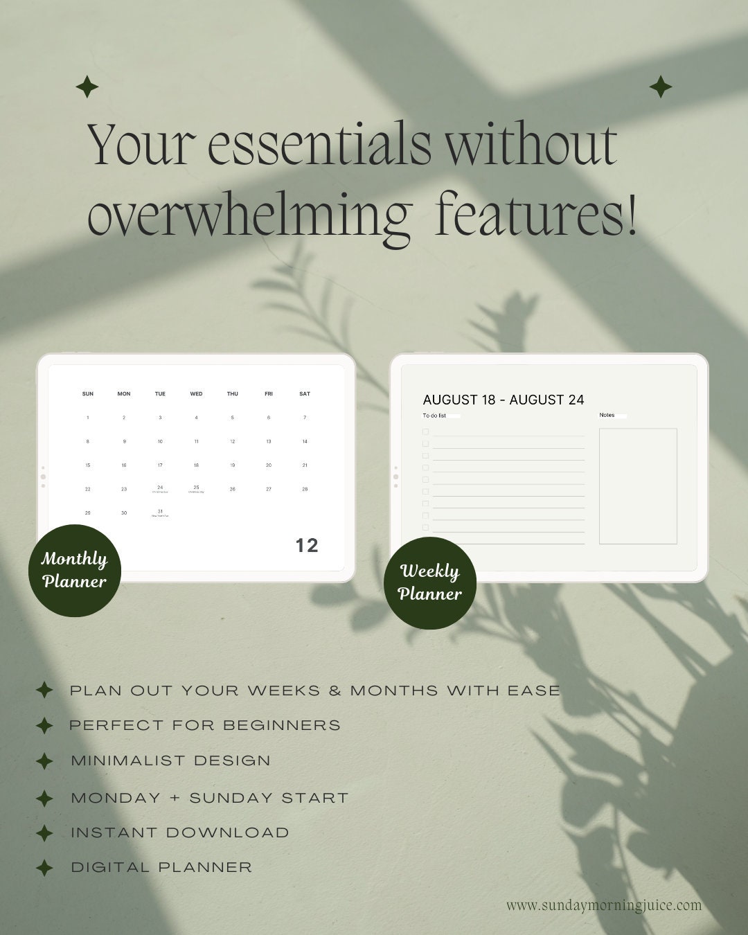 2024 Digital Planner Goodnotes, Cute 2024 Digital Planner, Spiritual ...