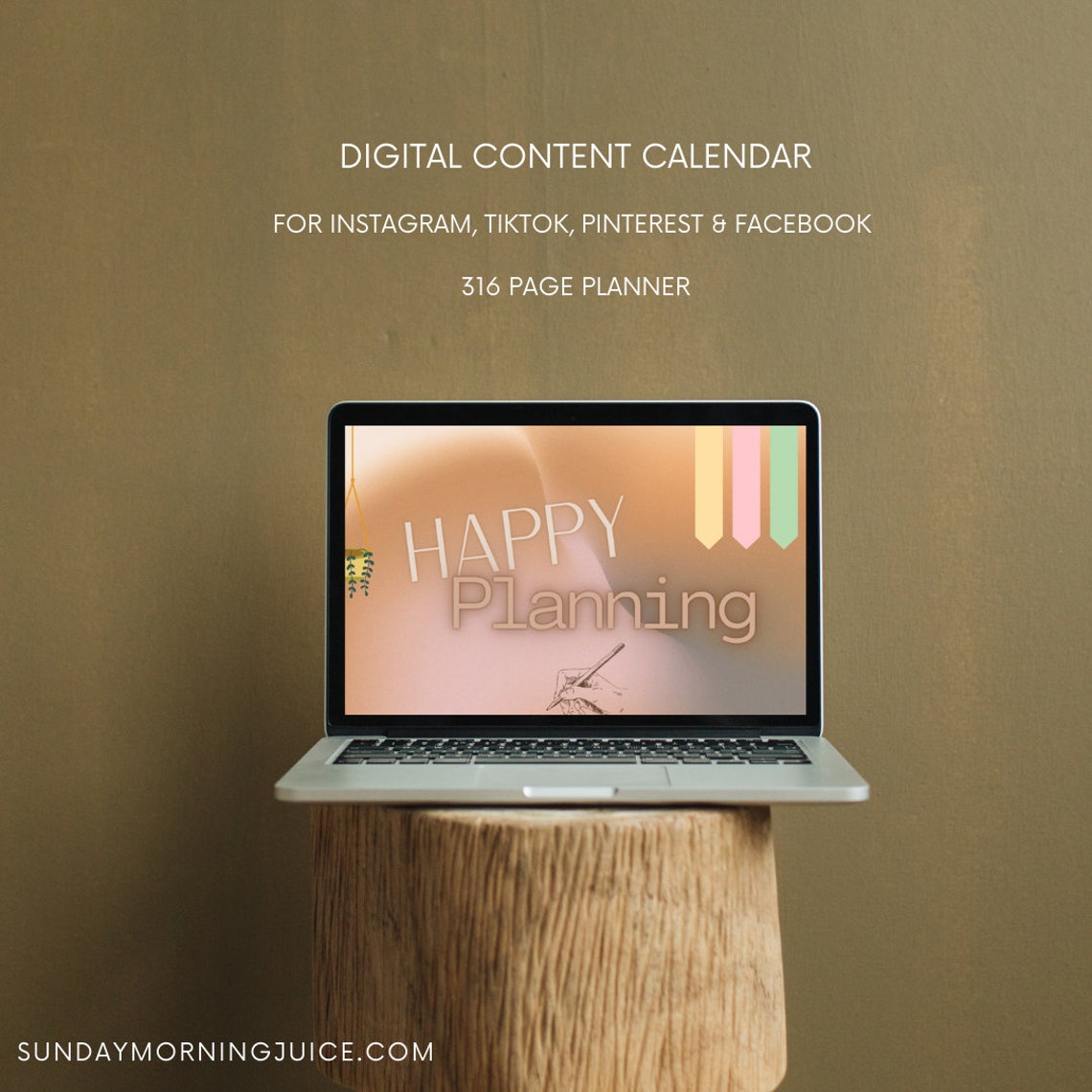 Content Calendar, Social Media Planner, Digital Social Media Content ...