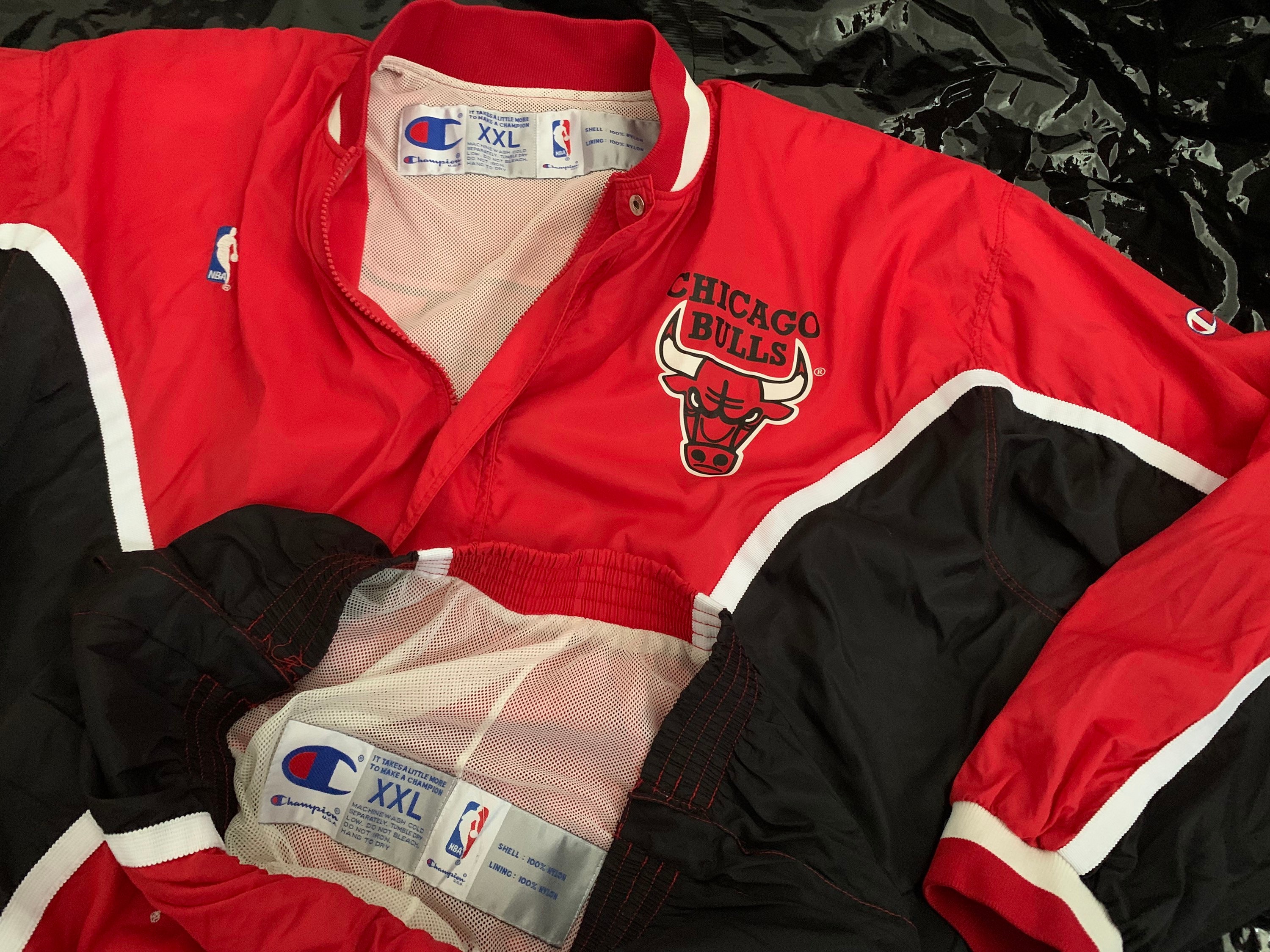 Champion Trainingsanzug Chicago Bulls Size XXL Vintage Warm up ...