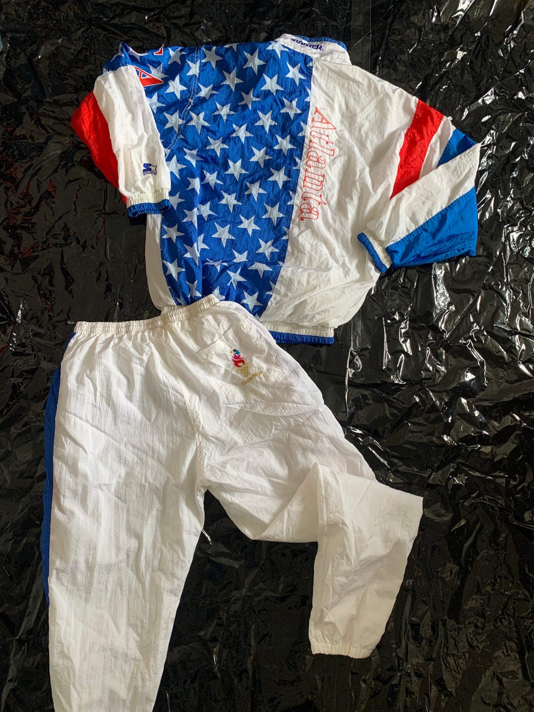 Starter Tracksuit Atlanta 1996 Olympia Size L Retro Vintage Team USA ...