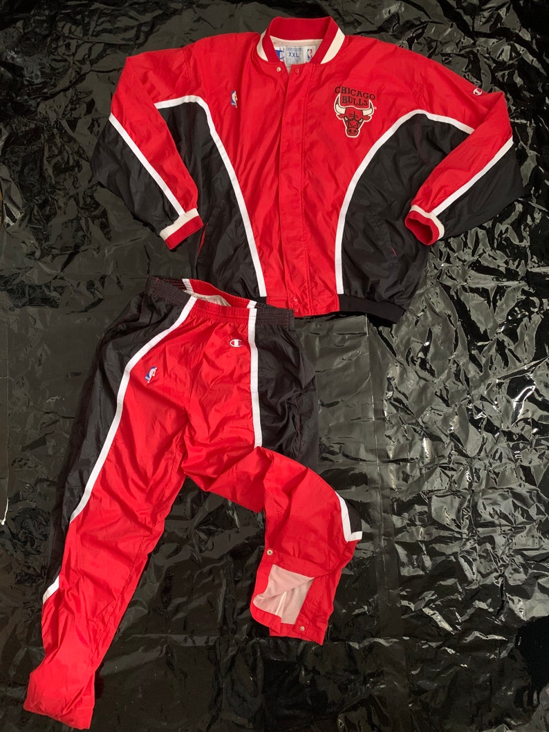 Champion Trainingsanzug Chicago Bulls Size XXL Vintage Warm up ...