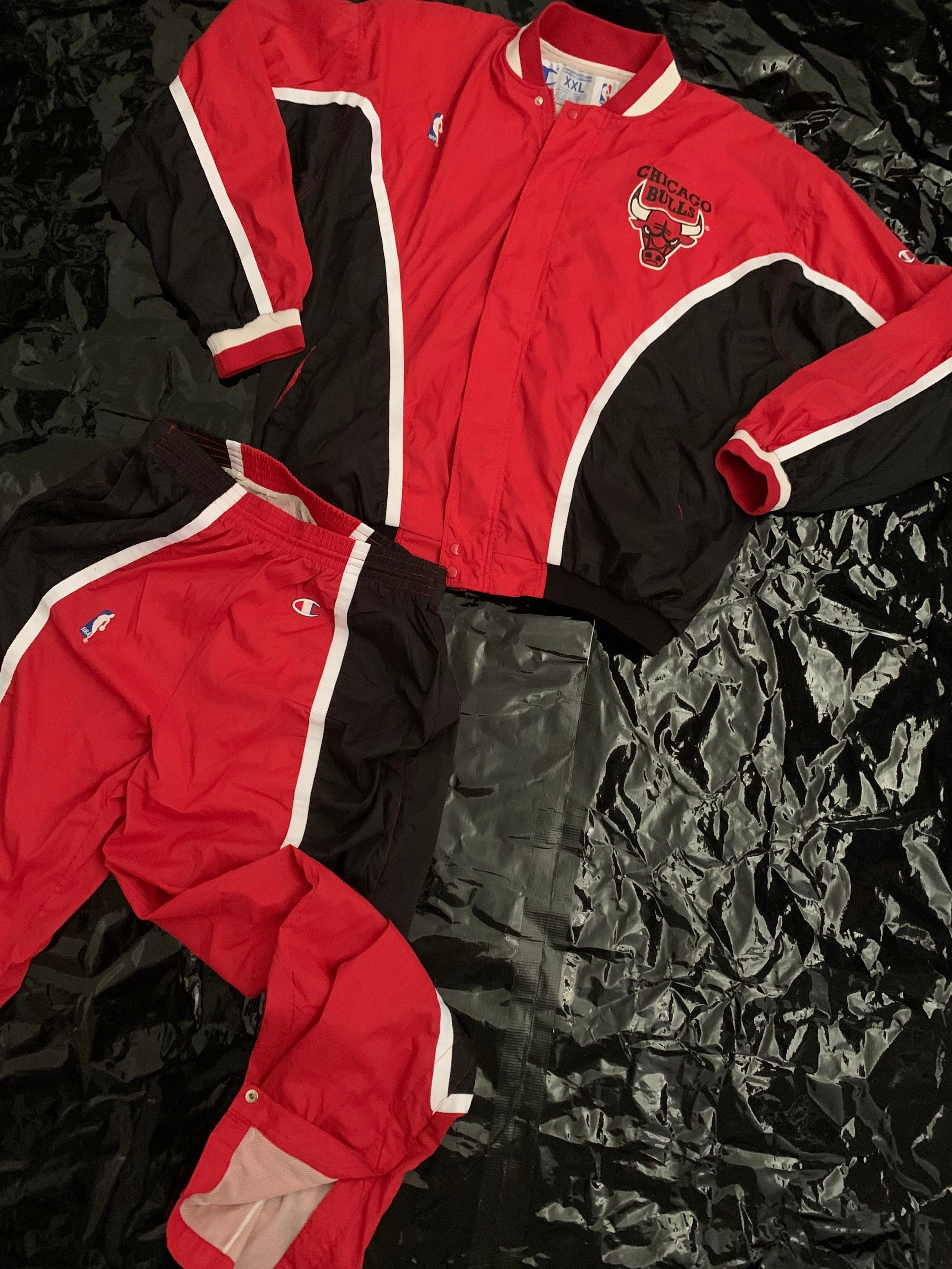 Champion Trainingsanzug Chicago Bulls Size XXL Vintage Warm up ...