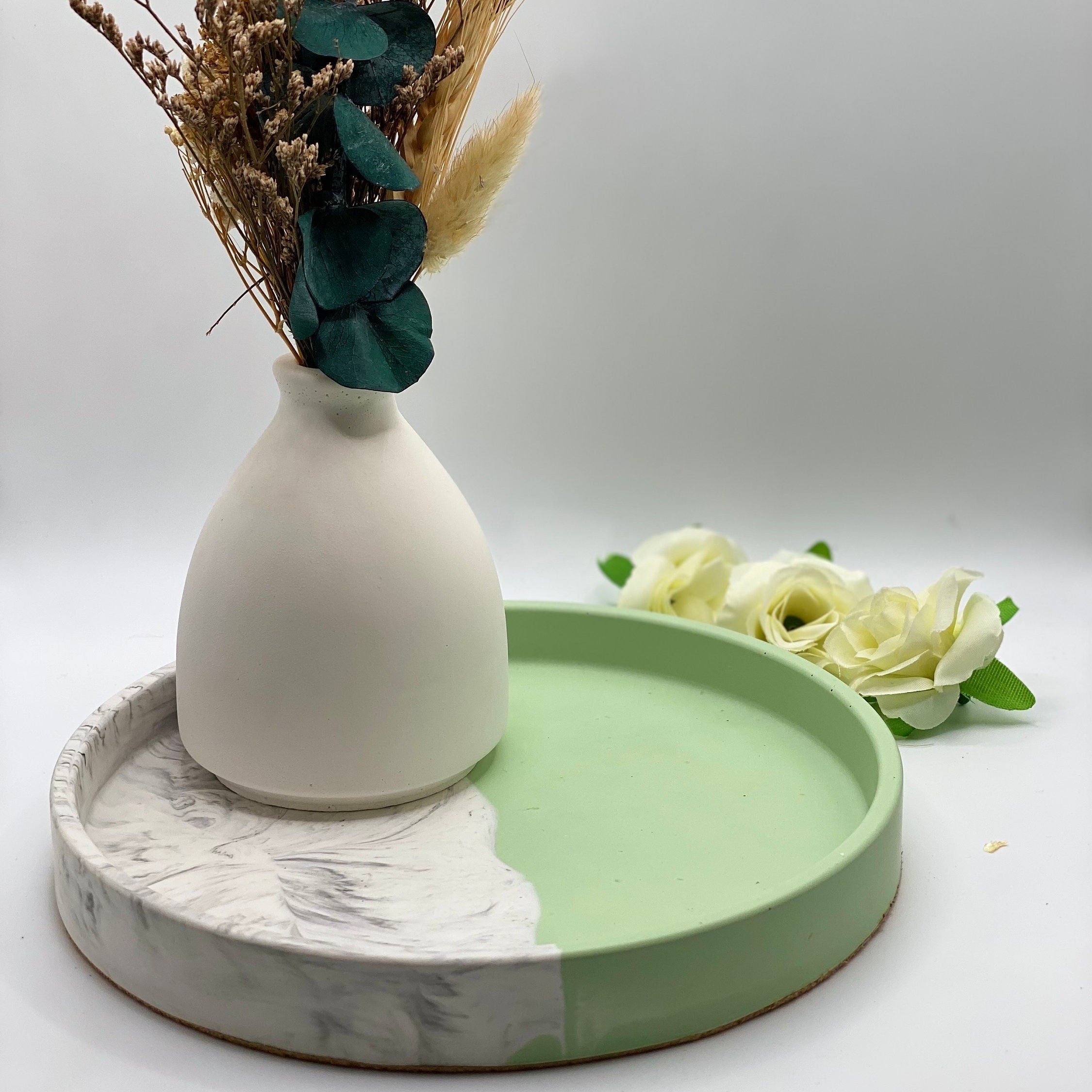 Sage Green & Marble Decorative Tray Sage Candle Tray Sage - Etsy UK