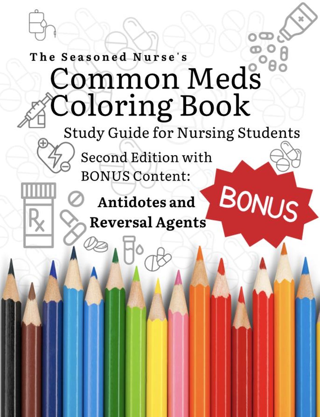 Nurse Medication Study Guide Coloring Pages Digital Download 38 Pages ...