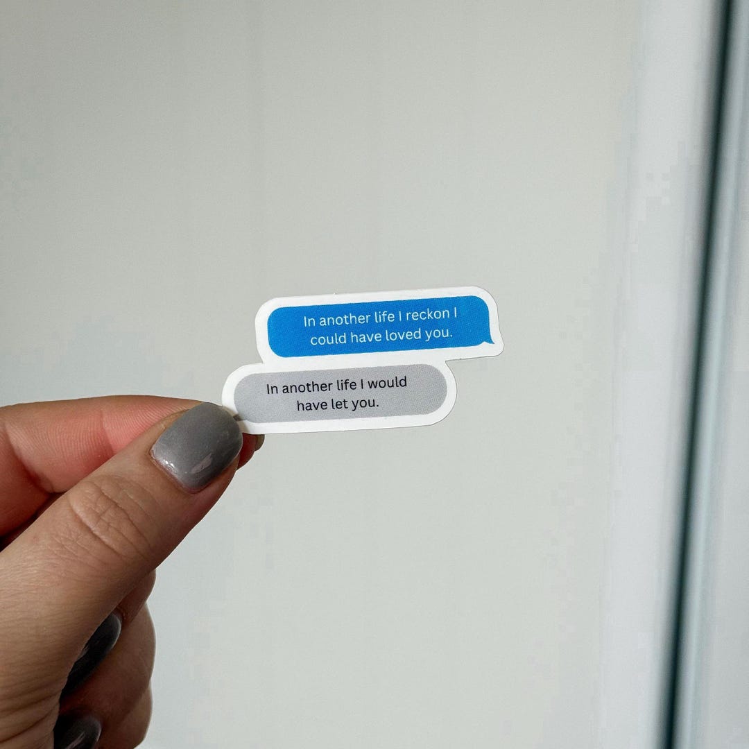 In Another Life Imessage Sticker | Bookish Sticker | Magnolia Parks ...