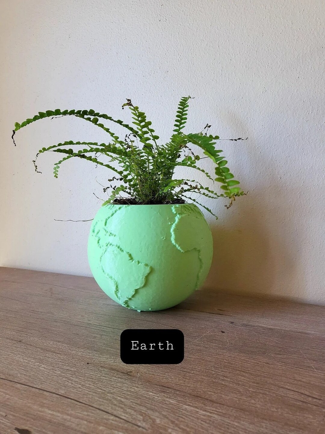Earth Planter Pot/globe Planter Pot/planet Planter Pot/earthy Decor ...