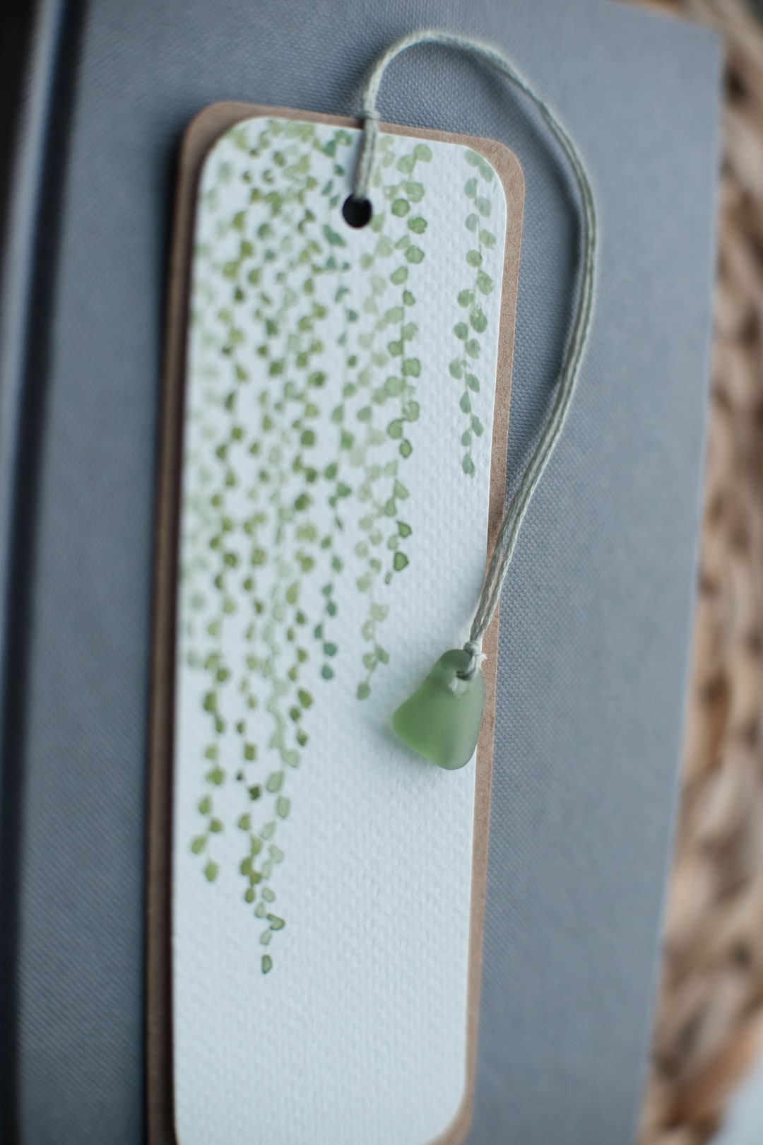 Original Hand-painted Watercolor Bookmark With a Hand Drilled Unique ...