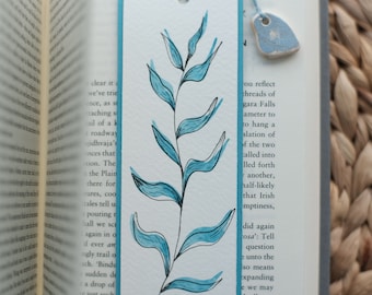 Original Hand-painted Floral Pastel Watercolor Bookmark With a Unique ...
