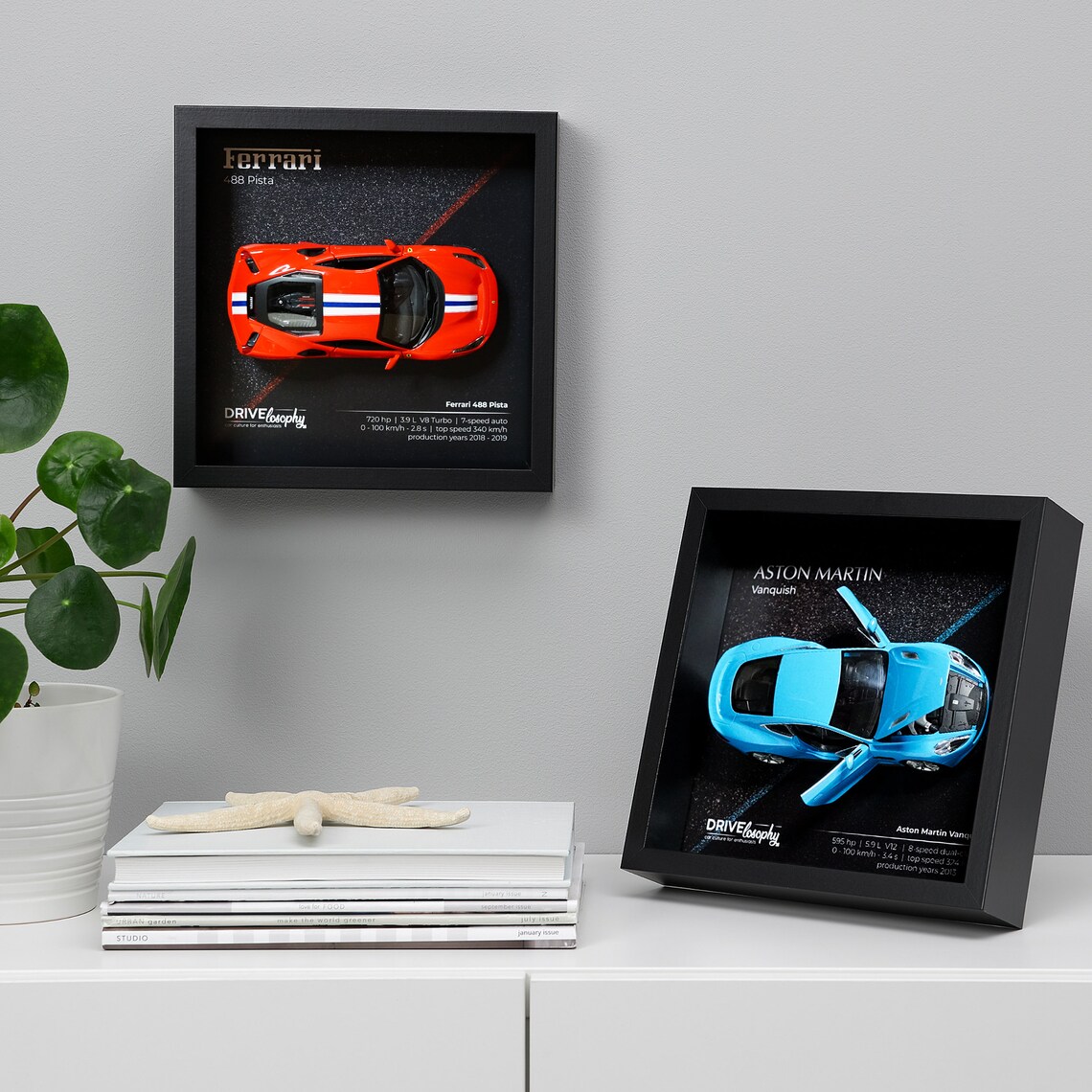 Ferrari 488 Pista 3D Frame the Ideal Gift - Etsy