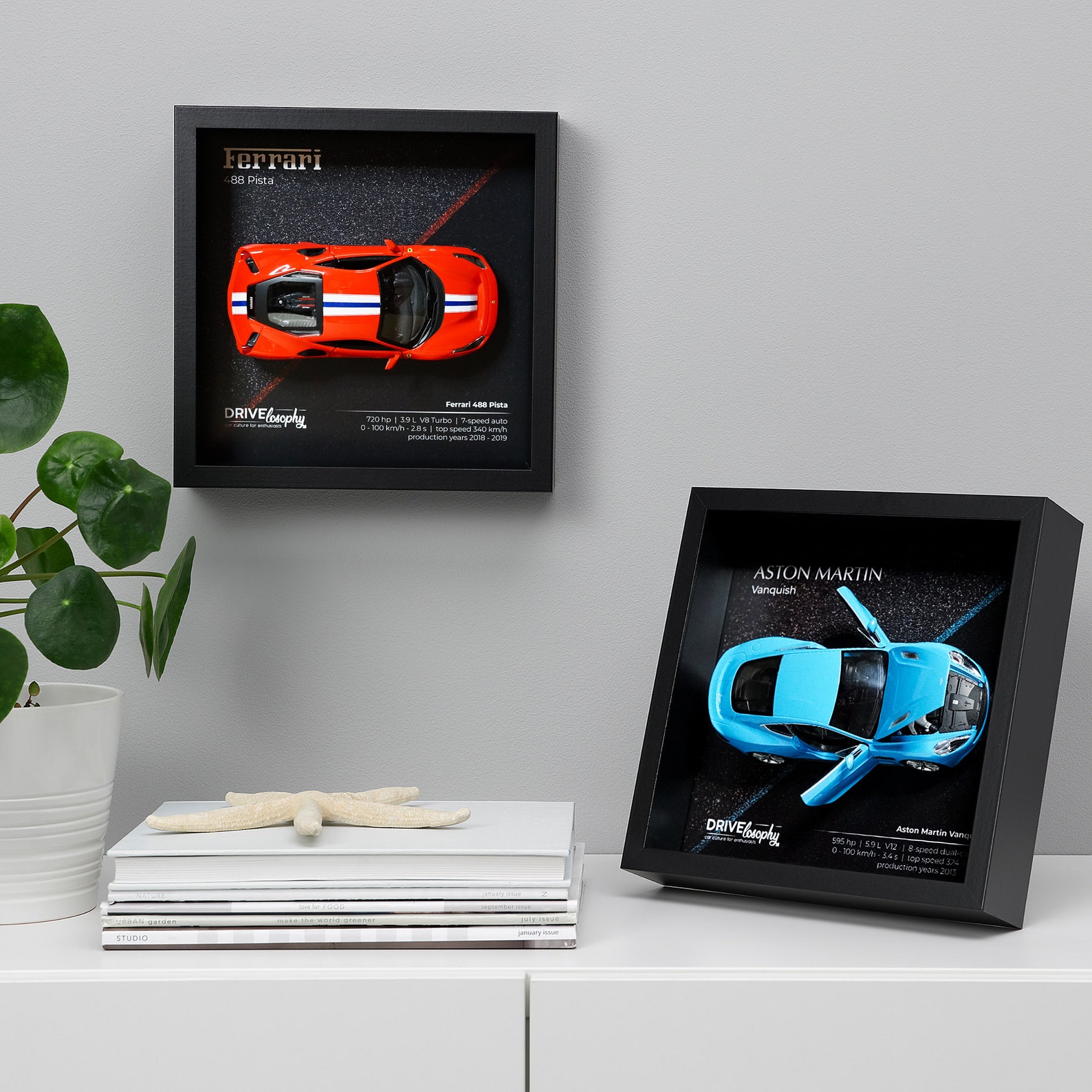 Ferrari 488 Pista 3D Frame the Ideal Gift - Etsy