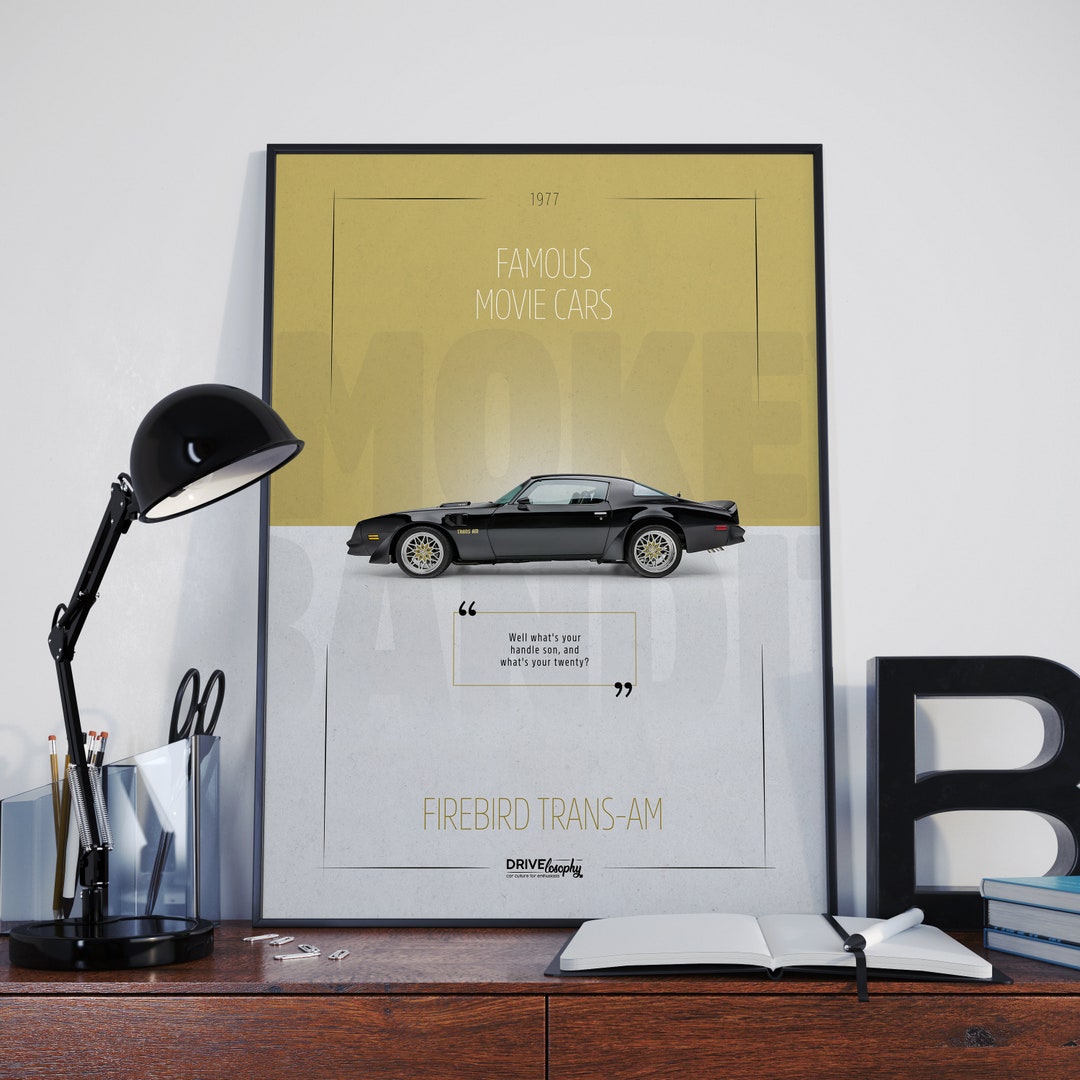 Smokey and the Bandit Firebird Trans Am Movie Cars Poster - Etsy