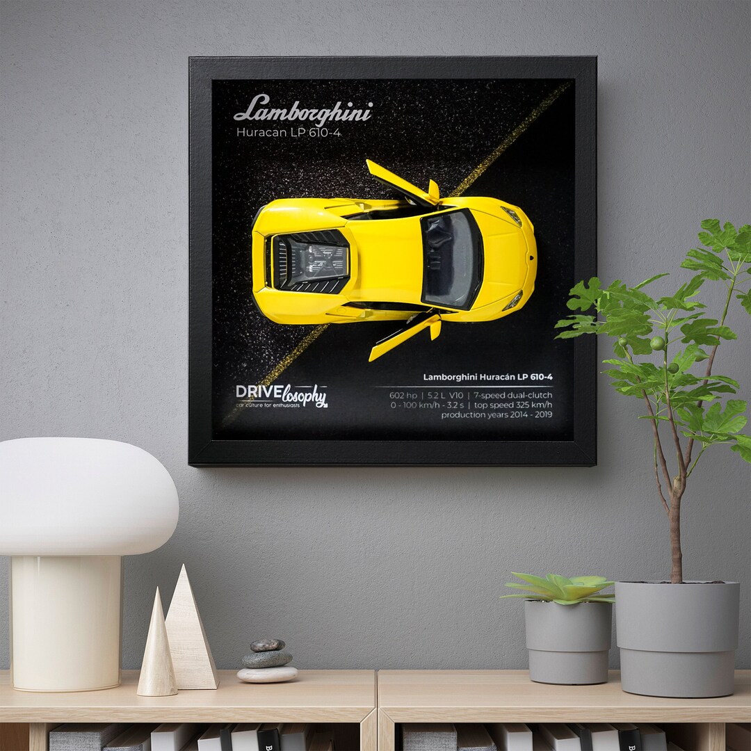 Lamborghini Huracan 3D Frame the Ideal Gift - Etsy