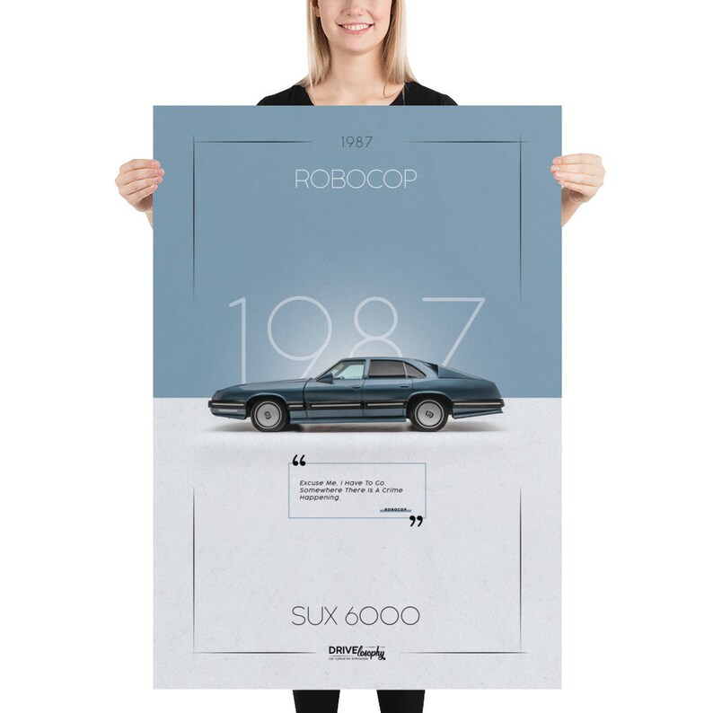 Robocop SUX 6000 Movie Cars Poster - Etsy