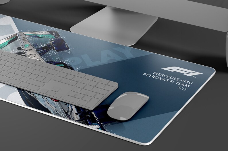 F1 Mercedes-AMG Mousepad Deskmat pour un passionné de voiture - Etsy France