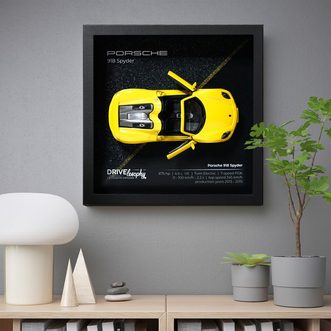 Porsche 918 Spyder 3D Frame the Ideal Gift - Etsy