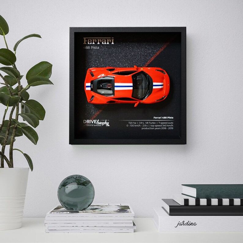 Ferrari 488 Pista 3D Frame the Ideal Gift - Etsy