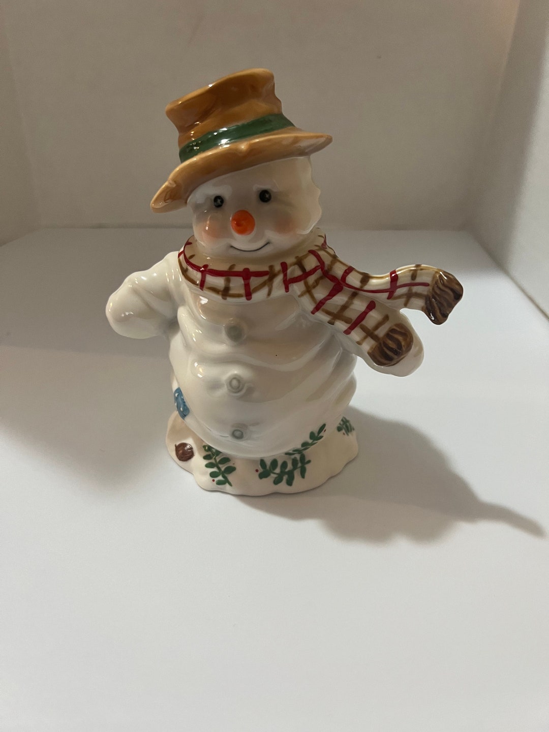 Enesco Snow Folks Priscilla Hillman Snowman Im Here to Warm Your Heart ...