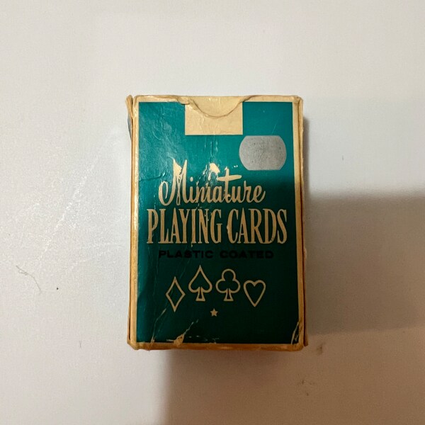 Miniature Playing Cards - Etsy