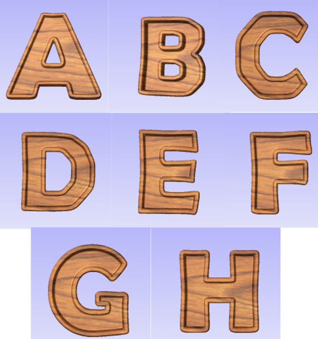 Alphabet Letters Plate, Cnc File, Cnc Router, Cnc Router for Wood ...