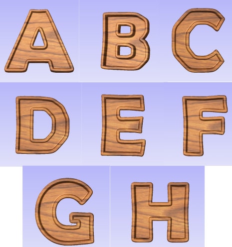 Alphabet Letters Plate, Cnc File, Cnc Router, Cnc Router for Wood ...