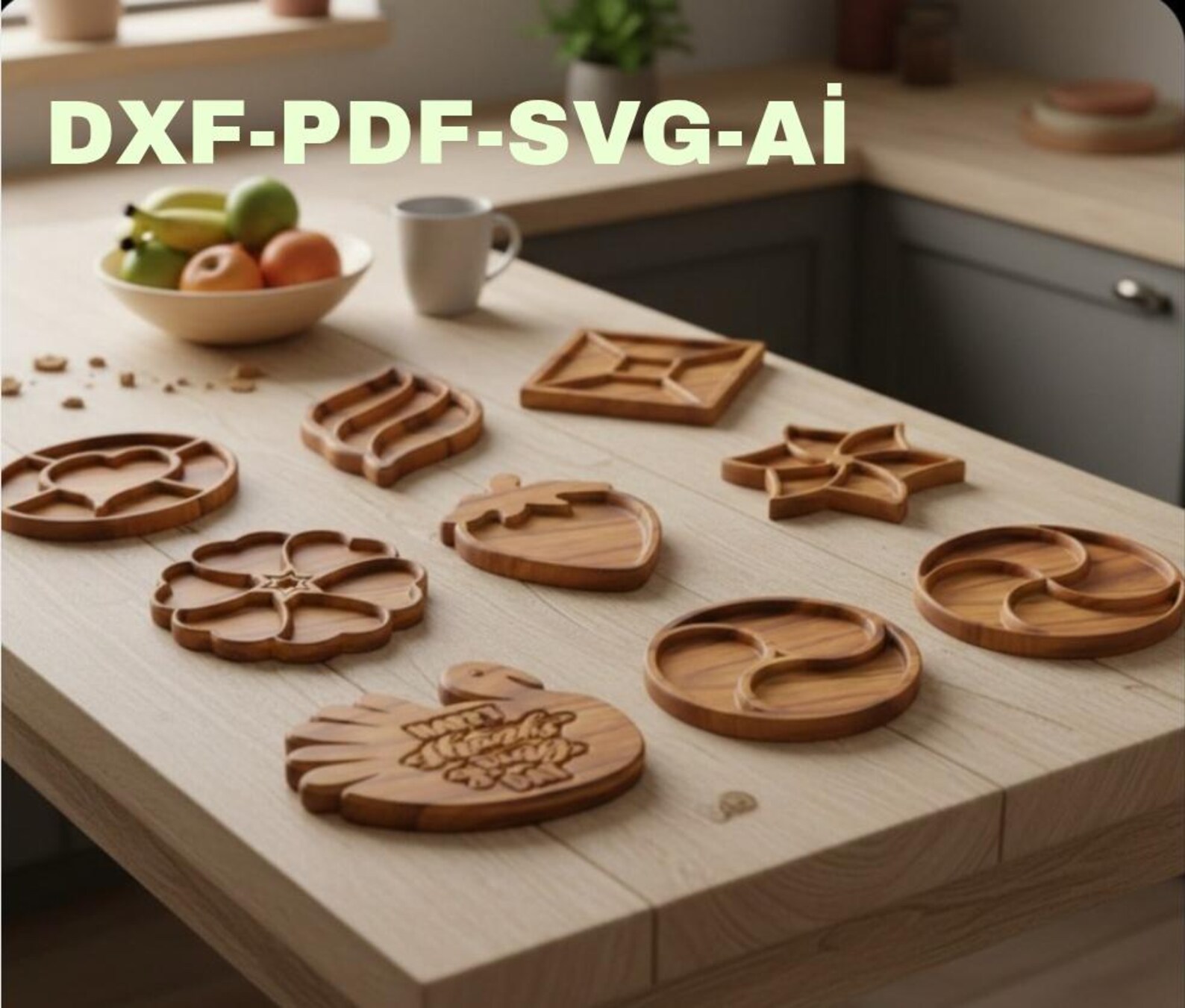 9 Plate, Cnc File, Cnc Router, Cnc Router for Wood, Plate File, Svg ...